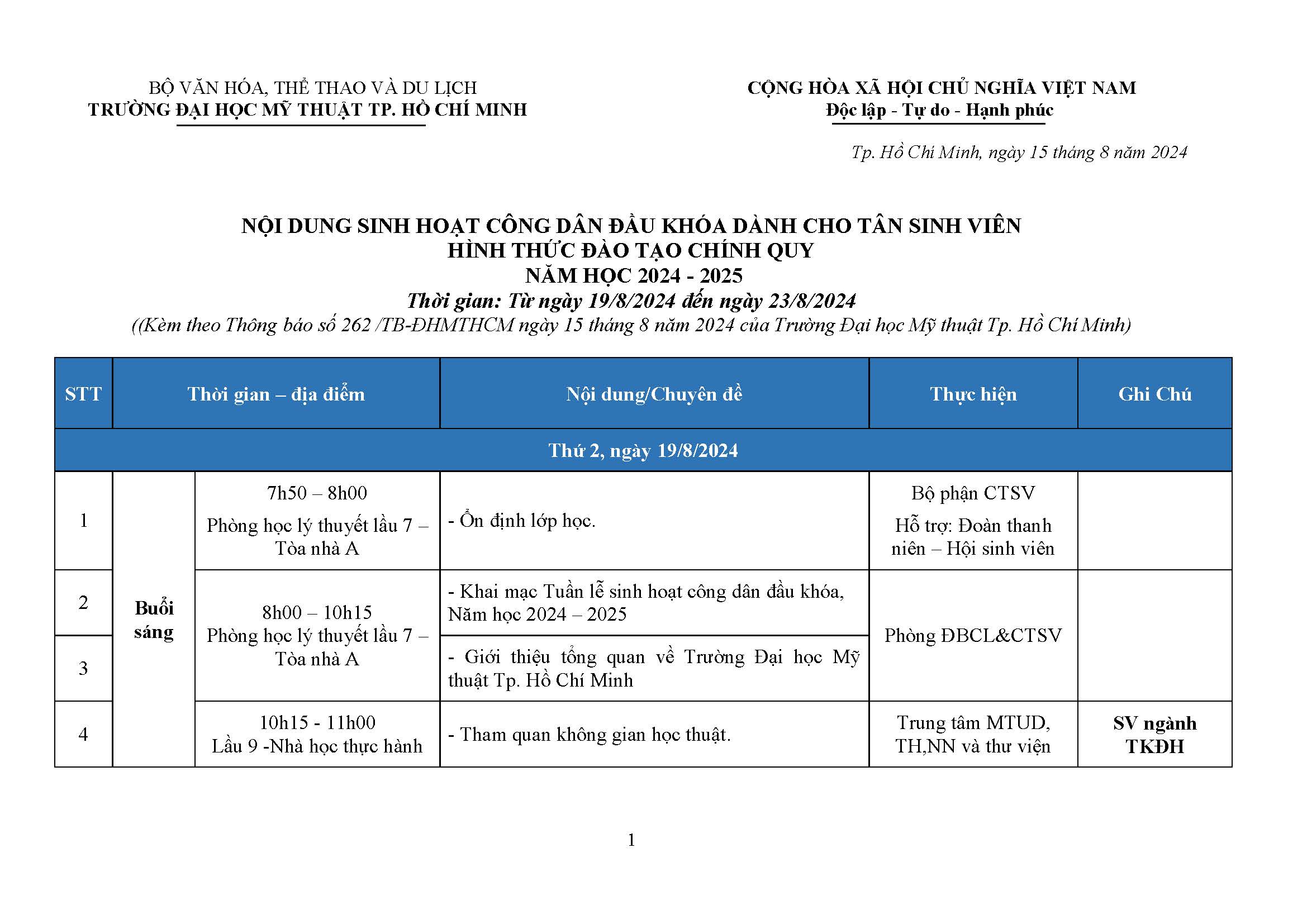 NỘI DUNG SINH HOẠT CÔNG DÂN ĐẦU KHÓA DÀNH CHO TÂN SINH VIÊN HÌNH THỨC ĐÀO TẠO CHÍNH QUY VÀ VLVH ...